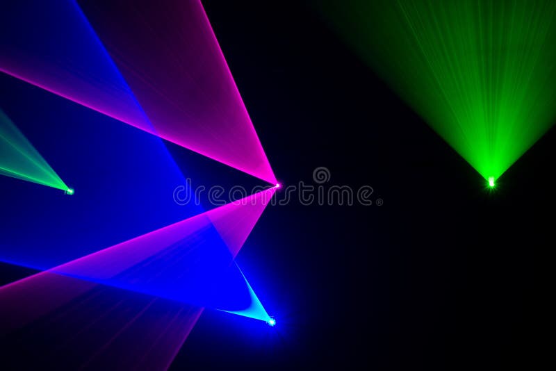 Rayos Laser Verdes, Rojos Y Azules Imagen de archivo - Imagen de vigas ...