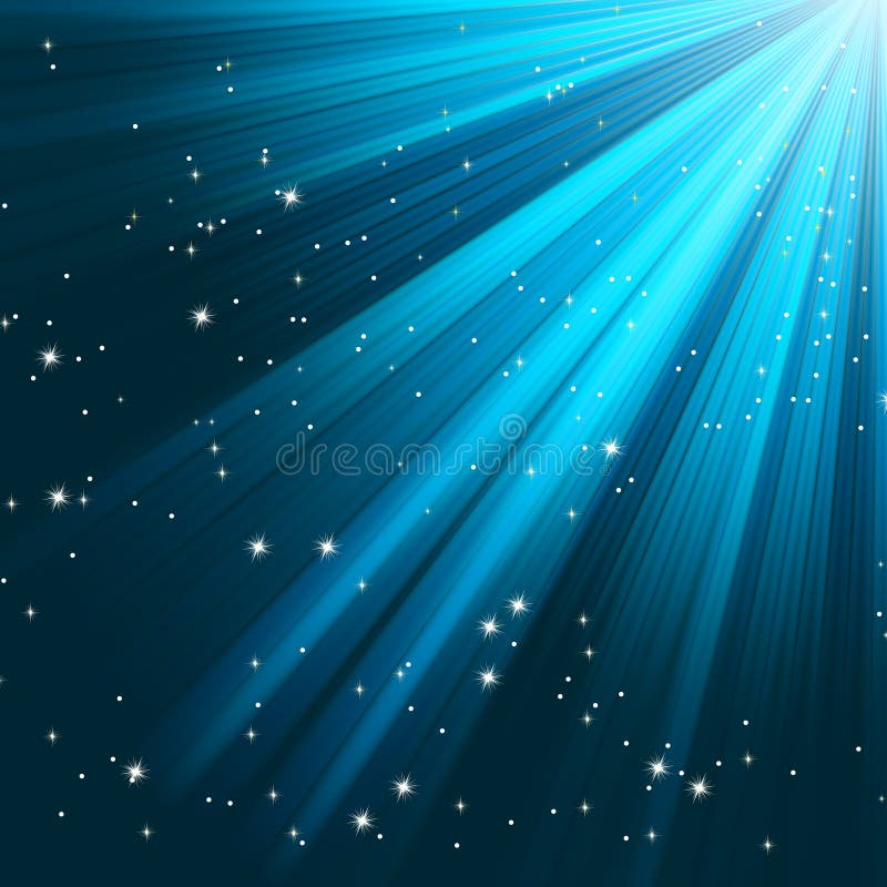 Rayos Luminosos Azules EPS 8 Ilustración del Vector - Ilustración de ...