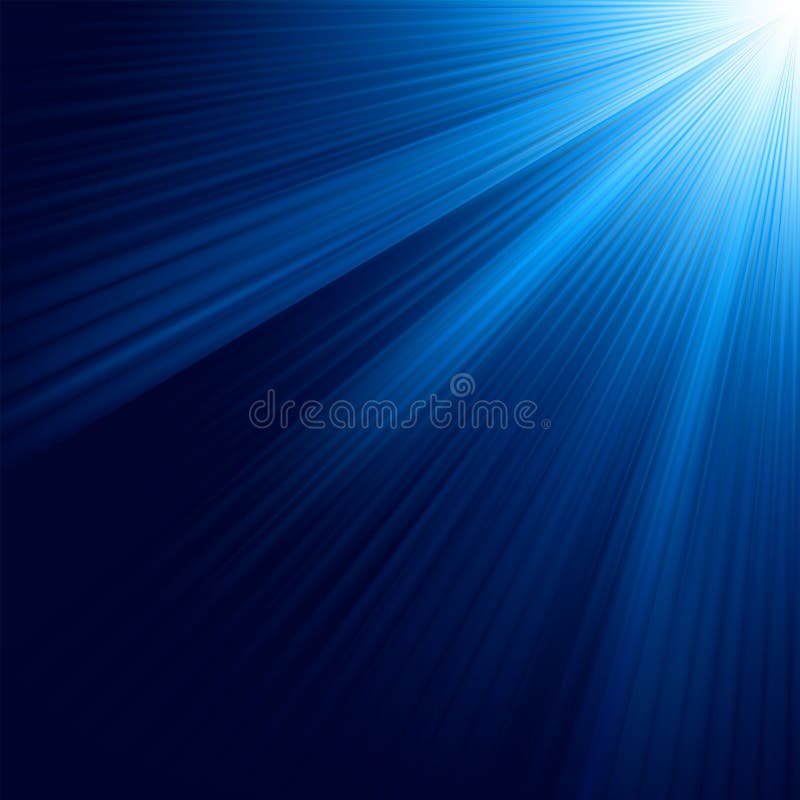 Rayos Luminosos Azules. EPS 8 Ilustración del Vector - Ilustración de ...