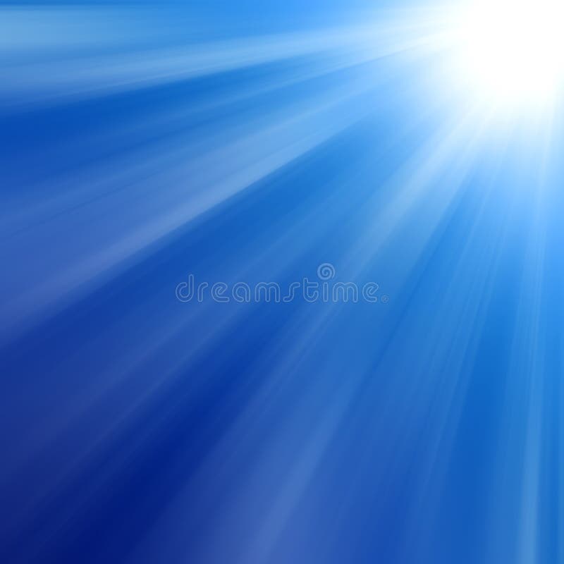 Rayos Luminosos Azules Suaves Del Extracto Stock de ilustración ...