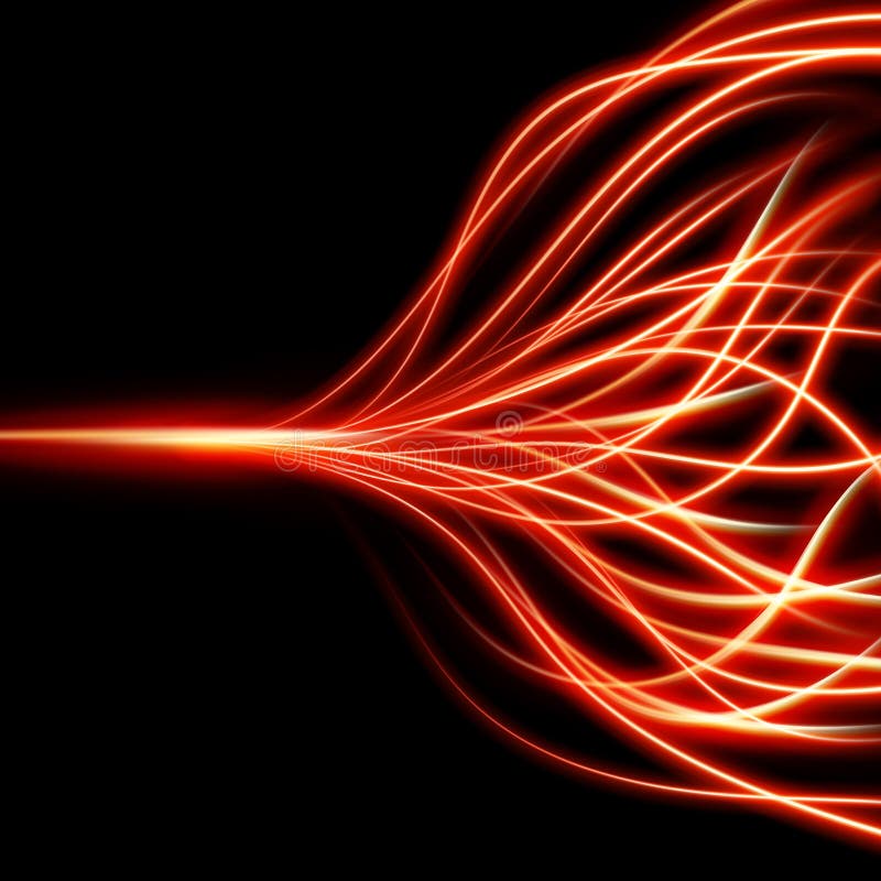 Rayos Rojos Y Amarillos EPS 10 Ilustración del Vector - Ilustración de ...