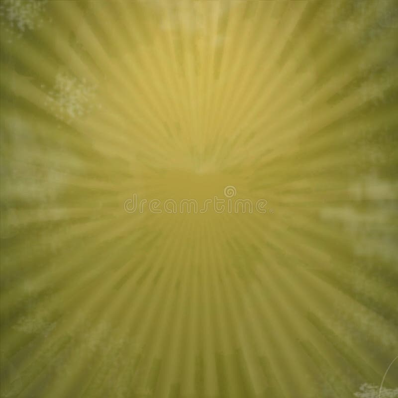 Rays in Abstract Green Yellow Universe Stock Illustration ...