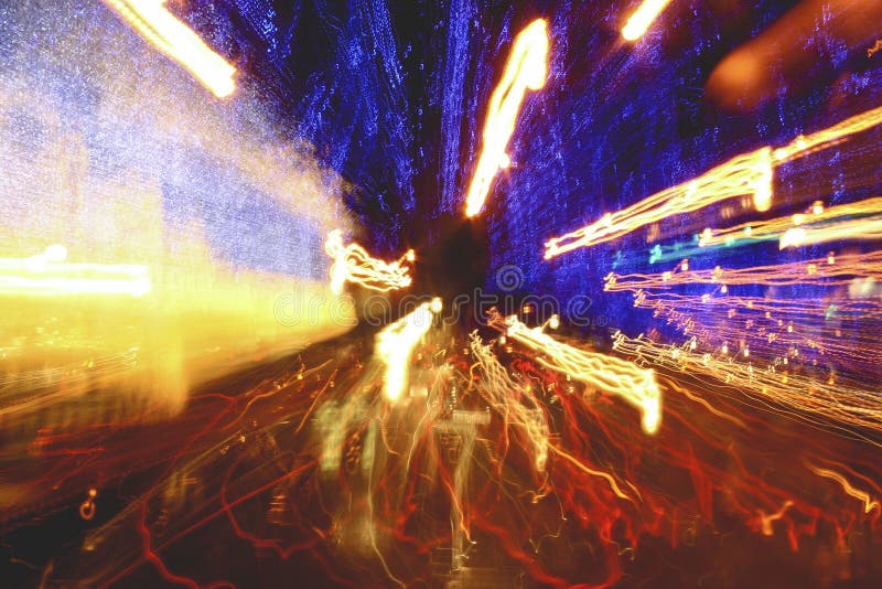 Rays of Abstract Lights on a Black Background Stock Image - Image of ...