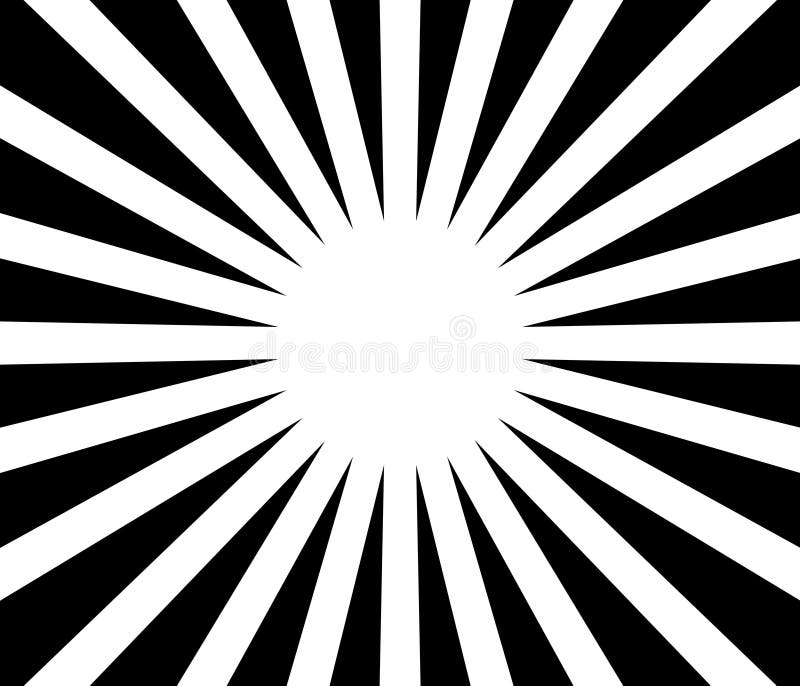 Light Rays Clipart Black And White