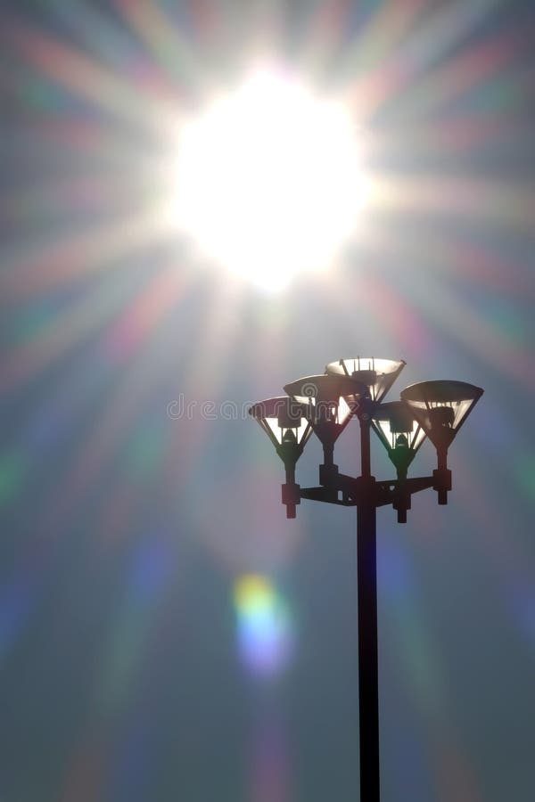 Rays of the bright sun stock image. Image of glare, solar - 190989551