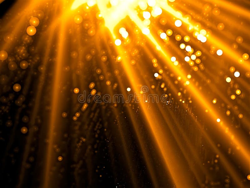 Rays and Bubbles - Abstract Digitally Generated Image Stock ...