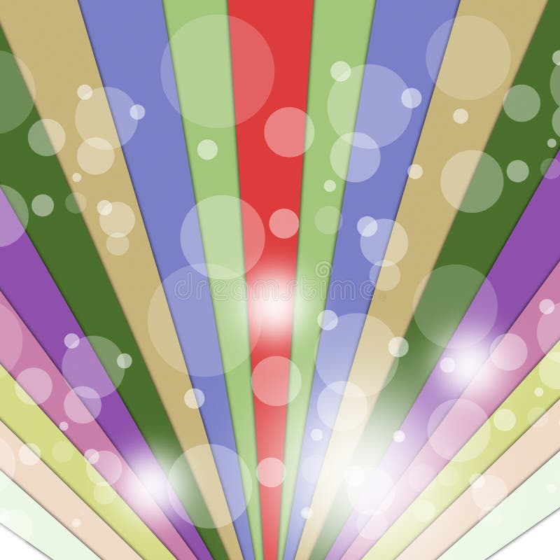 Rays Color Represents Frame Colour and Radiate Stock Illustration ...