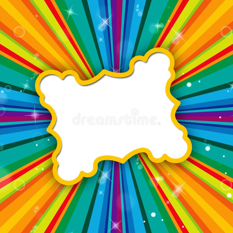 Rays Color Shows Framing Colour and Colours Stock Illustration ...