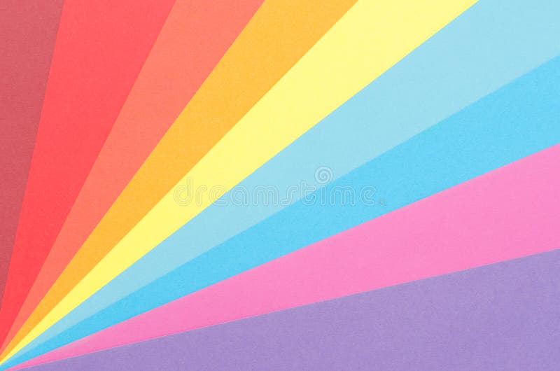 Rays of Colorful Construction Paper Stock Photo - Image of diagonal ...