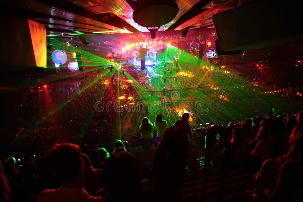 Rays in concert hall stock photo. Image of event, loud - 6375914