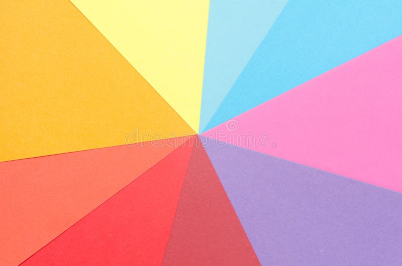 Rays of Construction Paper Sheets Stock Photo - Image of design ...