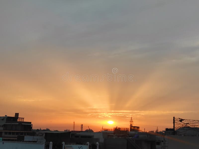 Rays of hope stock photo. Image of dusk, sunlight, afterglow - 259913752