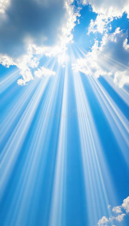 Rays of Hope, Heaven S Light, Sunbeams through Clouds, Uplifting ...