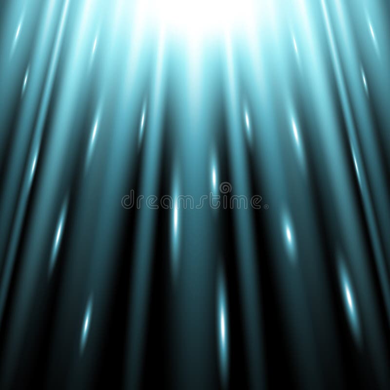 Rays of Light from Below, Aqua Color Stock Vector - Illustration of ...