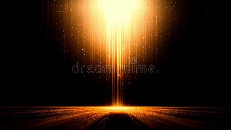 Rays of Light Dancing on Black Background: Aesthetic Display of Radiant ...
