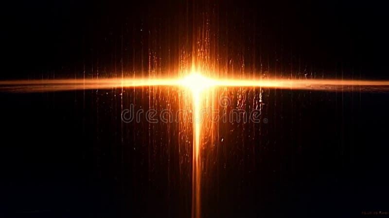 Rays of Light Dancing on Black Background: Aesthetic Display of Radiant ...