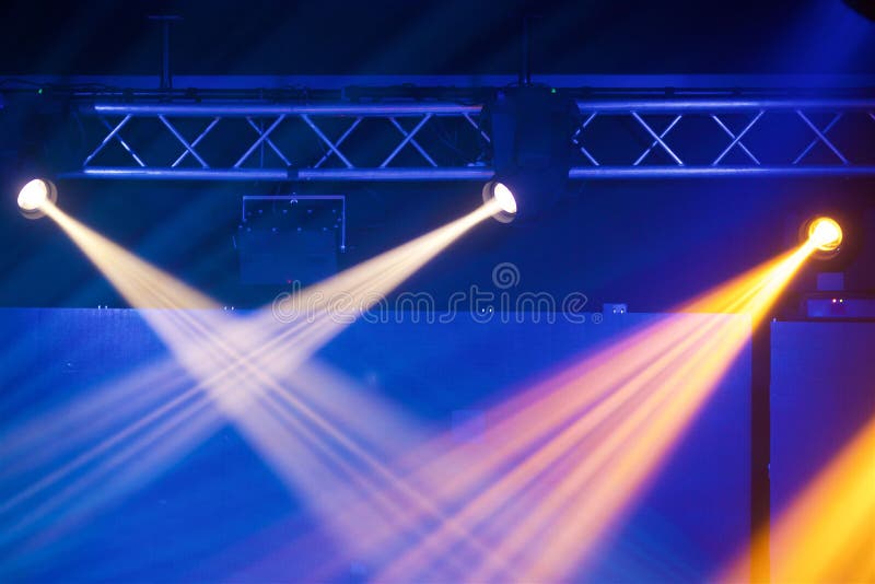 Rays of Light in a Dark Room Stock Image - Image of stage, light: 233593521