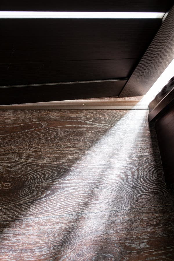 Rays of Light from the Door in a Dark Room Stock Image - Image of hope ...
