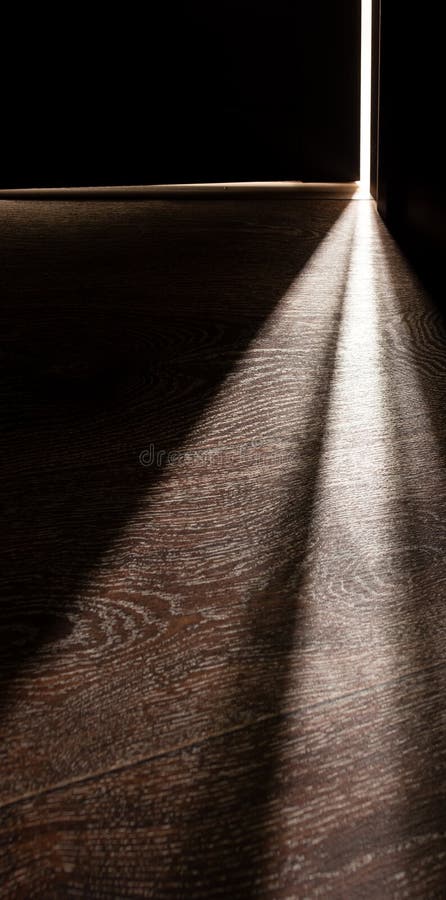Rays of Light from the Door in a Dark Room Stock Photo - Image of house ...