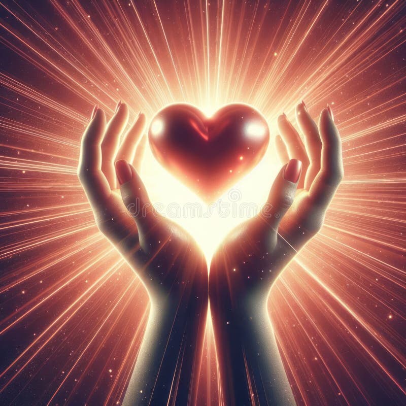 Rays of Light Emanating in Different Directions from the Love Heart ...