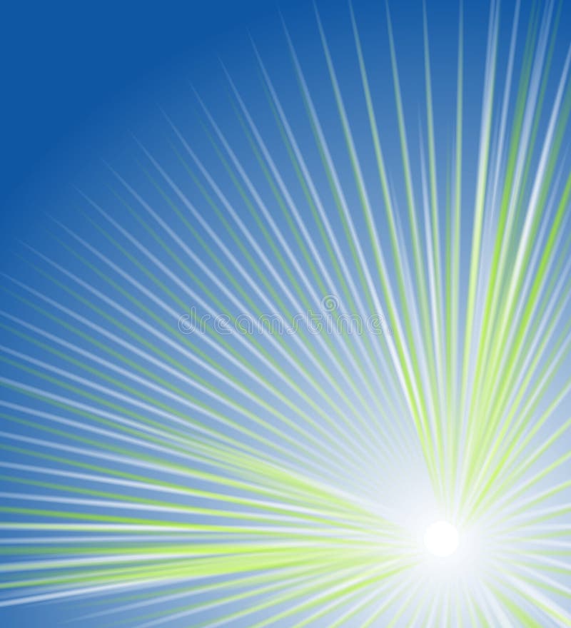 Beams of Light Rays on Black Stock Illustration - Illustration of ...