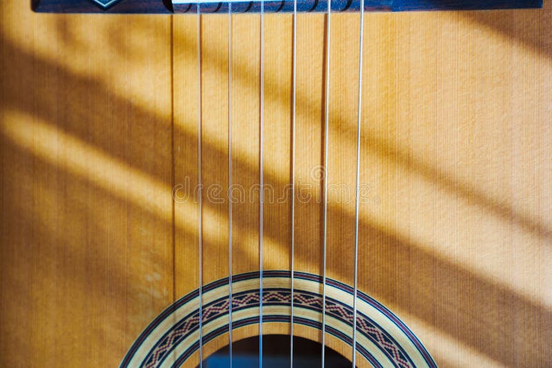 Rays of Light on the Guitar. Stock Photo - Image of lonely, play: 377156626