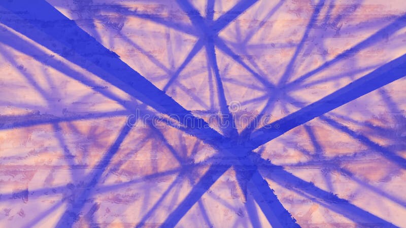 Rays of Light Pass through a Moving Geometric Pattern 3d Render Loop ...