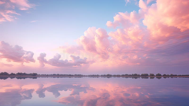 Rays light pink clouds stock illustration. Illustration of setting ...