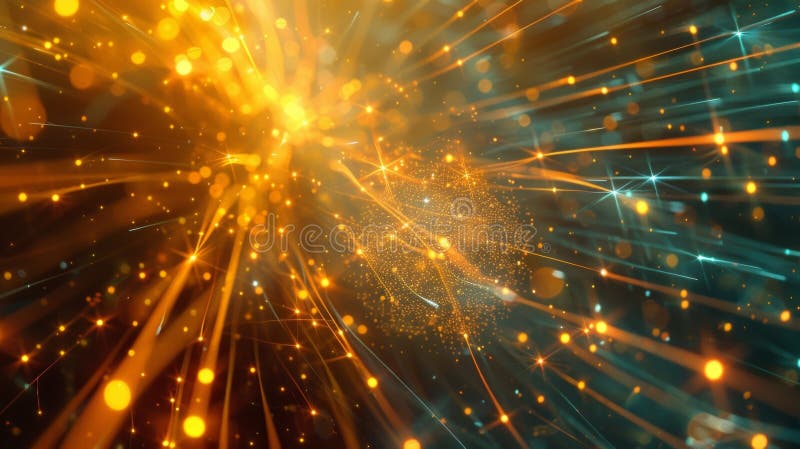 Rays of Light Shining Down on the Expedition As they Observe an ...