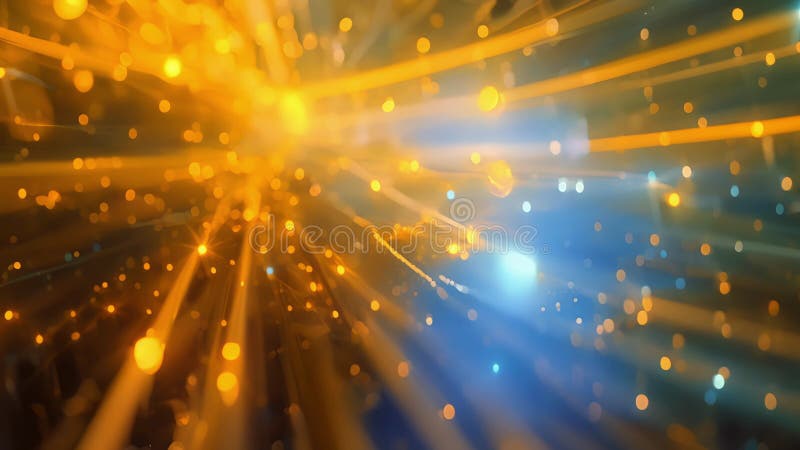 Rays of Light Shining Down on the Expedition As they Observe an ...