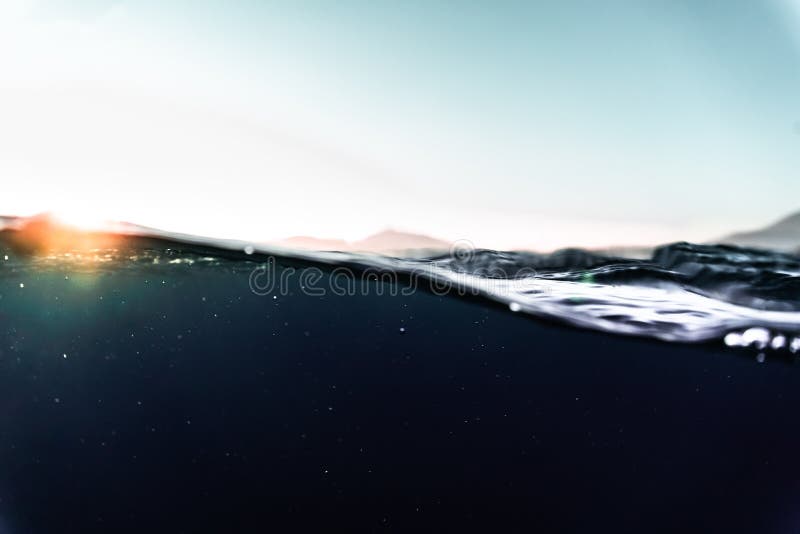 Rays Of Light Shining Through The Surface Of The Atlantic Ocean Into