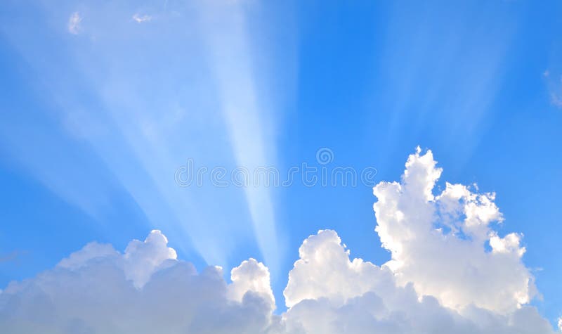 Rays Light Shining Up Cloud Stock Photos - Free & Royalty-Free Stock ...