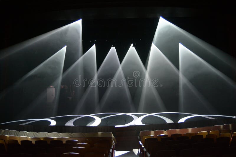 Blue stage light stock image. Image of entertainment - 37927987