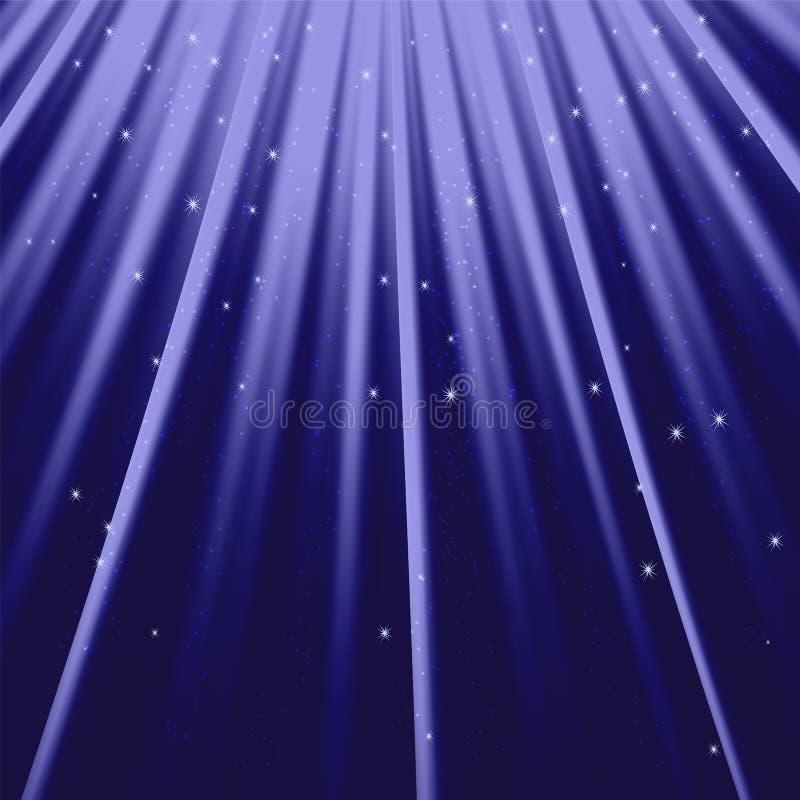 The Rays of Light and Stars Design Element Stock Illustration ...