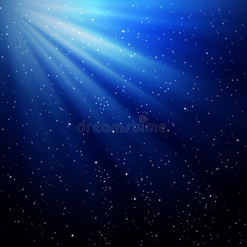 Rays of light and stars stock illustration. Illustration of backgrounds ...