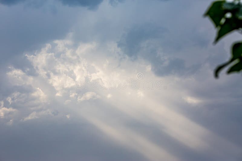 Sun Rays through Heavy Clouds Over Ships Rock Formation in Sinemorets ...