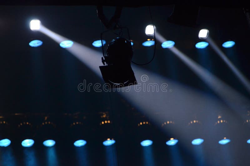 The Rays of the Lights when Light Show Stock Image - Image of show ...