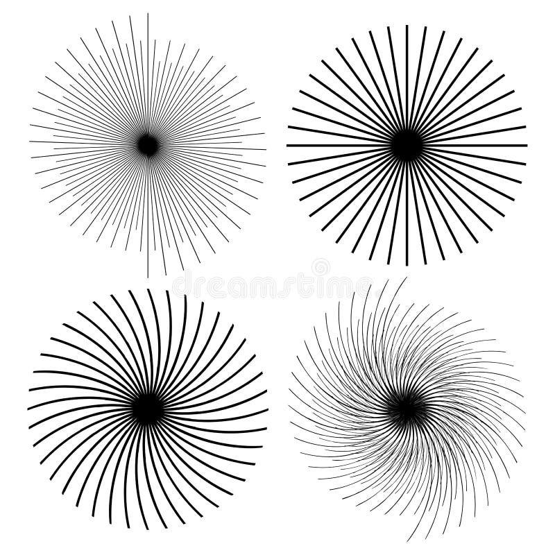 Rays Lines. Star Icon. Vector Illustration. Stock Image Stock Vector ...