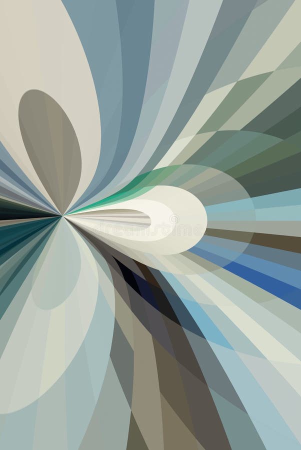Rays and Loops Abstract stock illustration. Illustration of colorful ...
