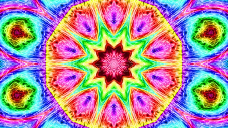 Rays Radiate from Centre and Make Form Bright Coloful Patterns. Stock ...