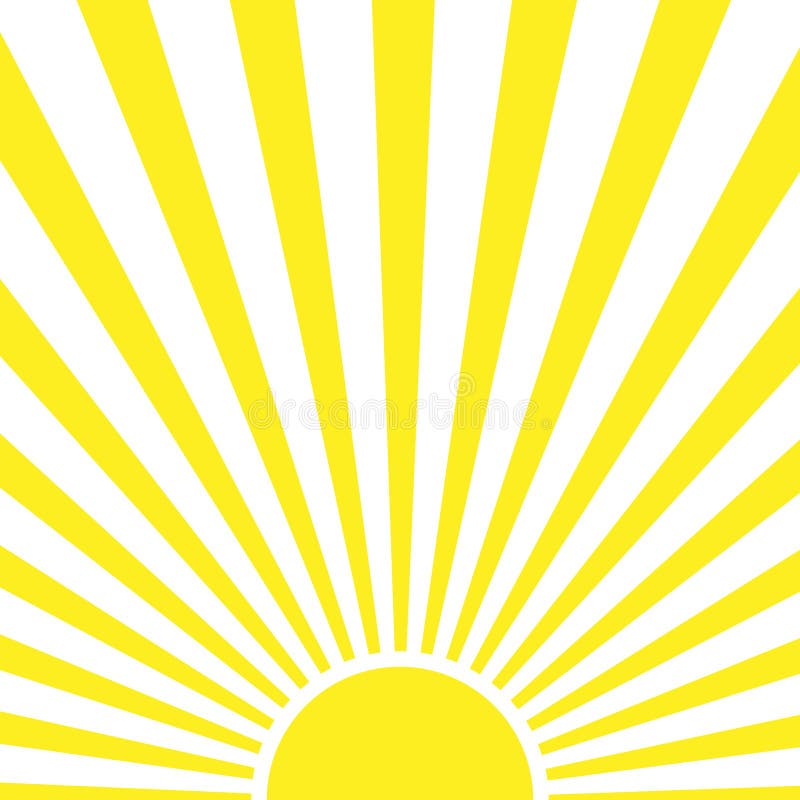Rays of the Rising Sun for Decoration and Design Stock Vector ...