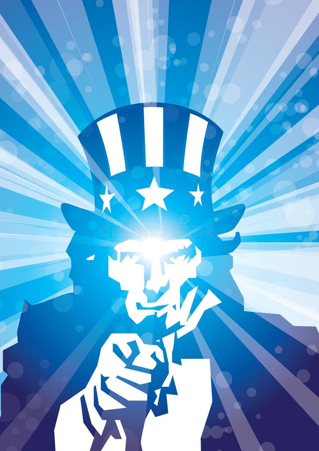 Rays sam blue stock vector. Illustration of design, presidential - 23700265