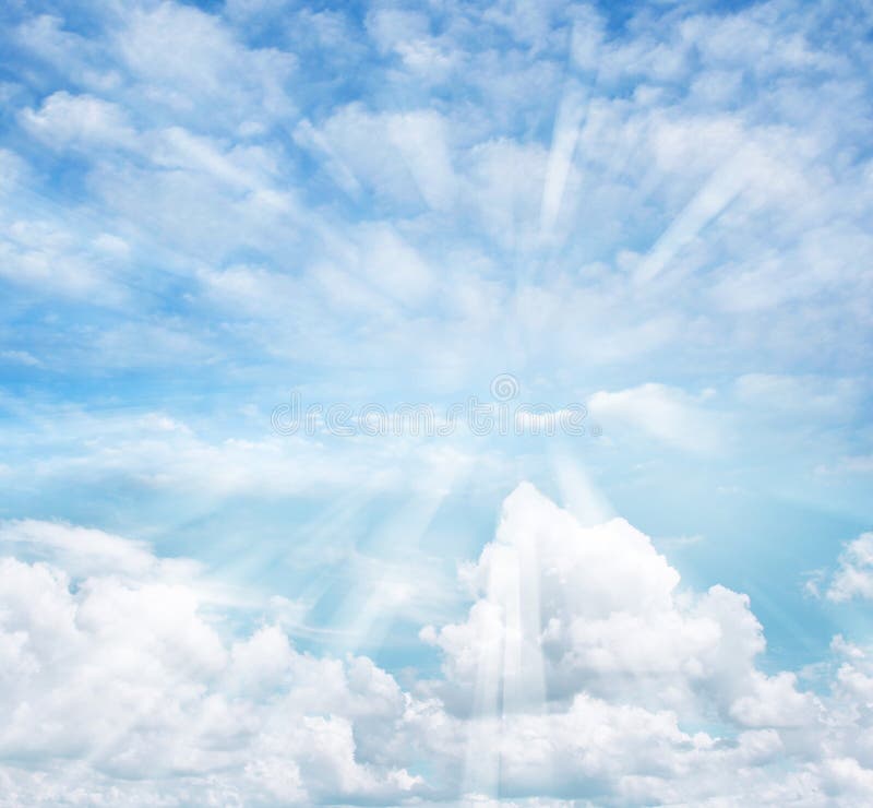 Rays in sky stock photo. Image of outdoor, heavenly - 260214560