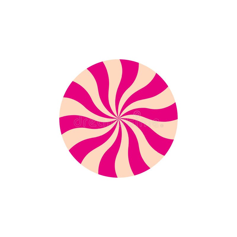 Rays Spiral Circle Candy. Geometric Shape. Vector Illustration. Stock ...