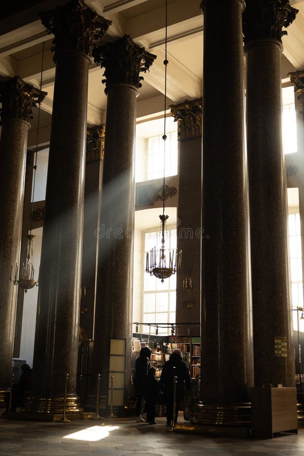 The Rays of the Sun Breaking through the Columns of the Kazan Cathedral ...