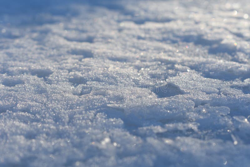 The Rays of the Sun on the Fallen Snow, Snow Crystals Stock Image ...