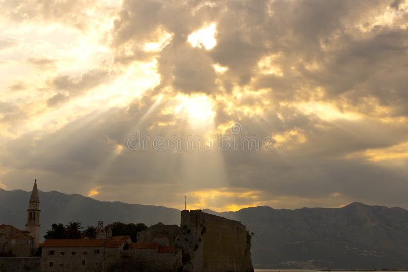 Sun Rays Falling Clouds Stock Photos - Download 249 Royalty Free Photos