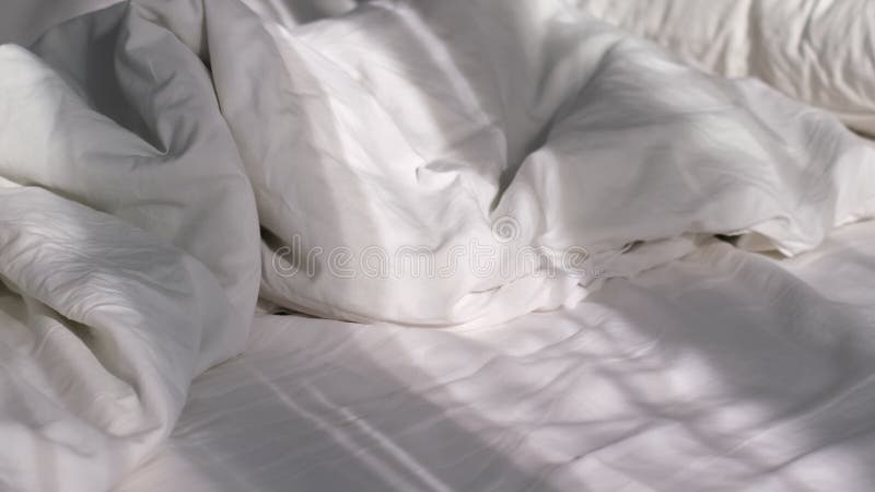 Rays Sun Make Their Way through the Curtains of the Window. Reflection ...