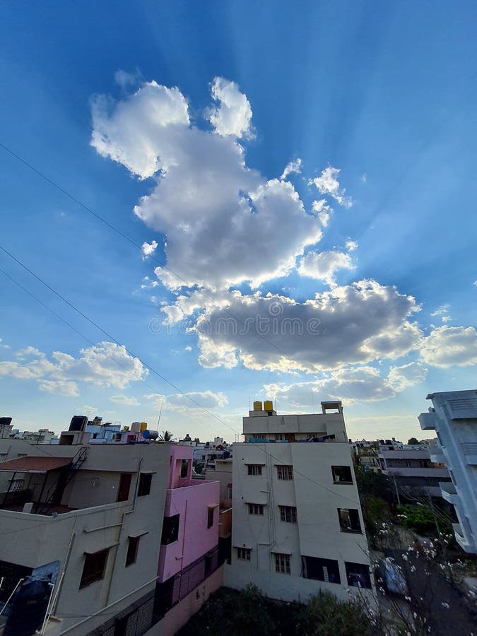 Sun Rise stock image. Image of sunrise, rays, dusk, middle - 254457819