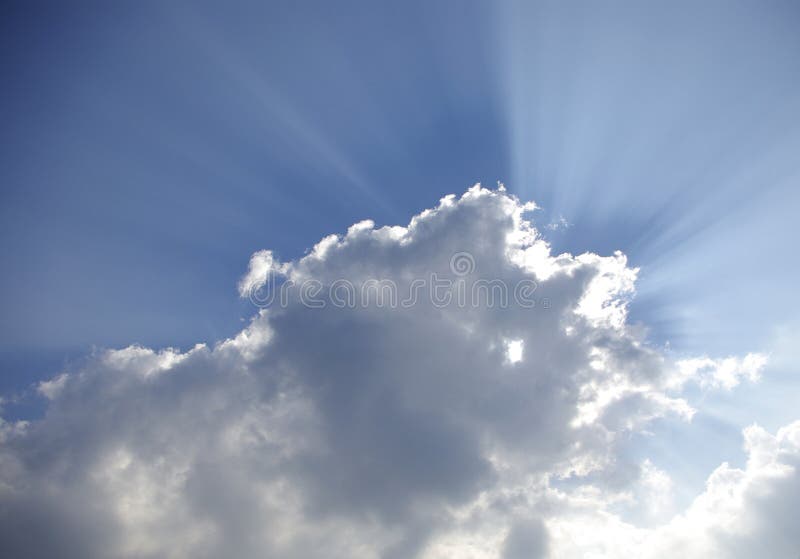 Rays of Sunlight through Clouds Stock Image - Image of sunlight, power ...